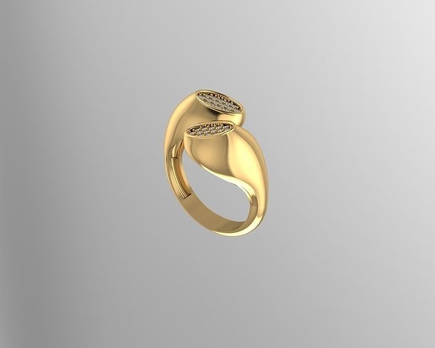 Ring Gold 3D model 3D printable | CGTrader