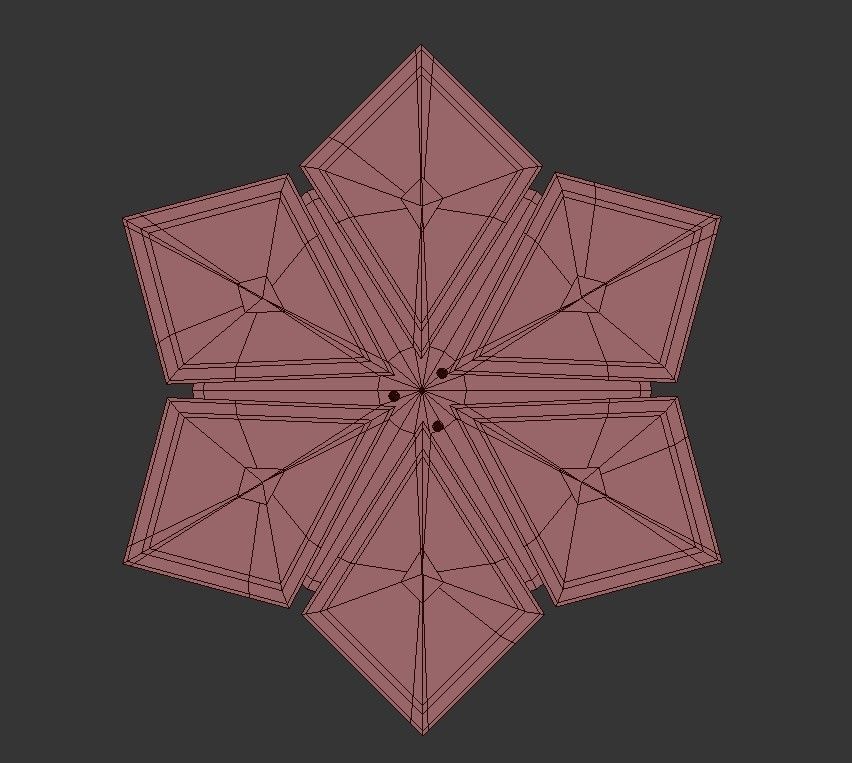 TIMMER led flower ceiling light 3D model | CGTrader