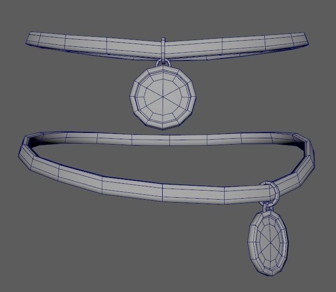 3D model Necklace low poly model VR / AR / low-poly | CGTrader