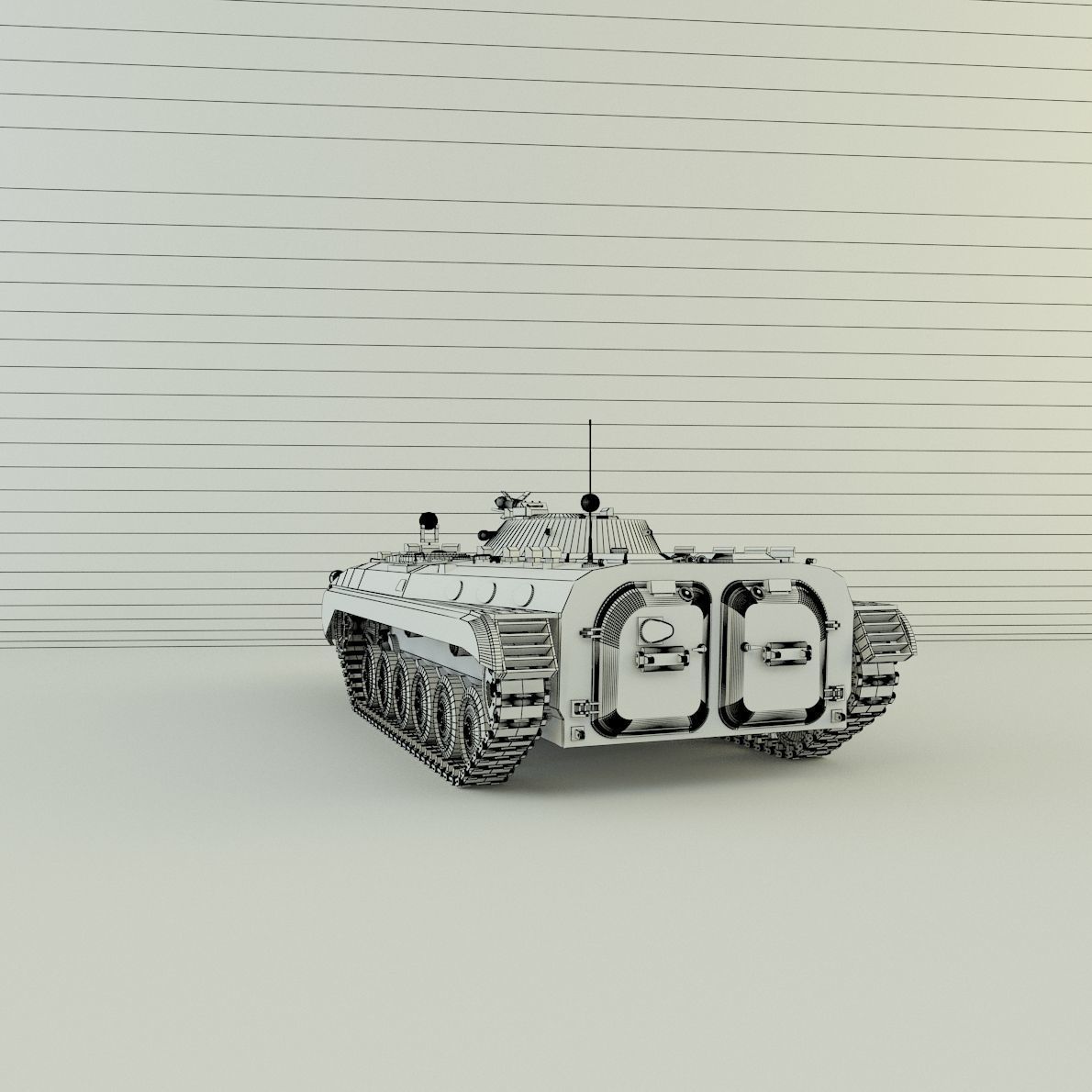 Soviet tracked infantry fighting vehicle BMP-1 3D model | CGTrader