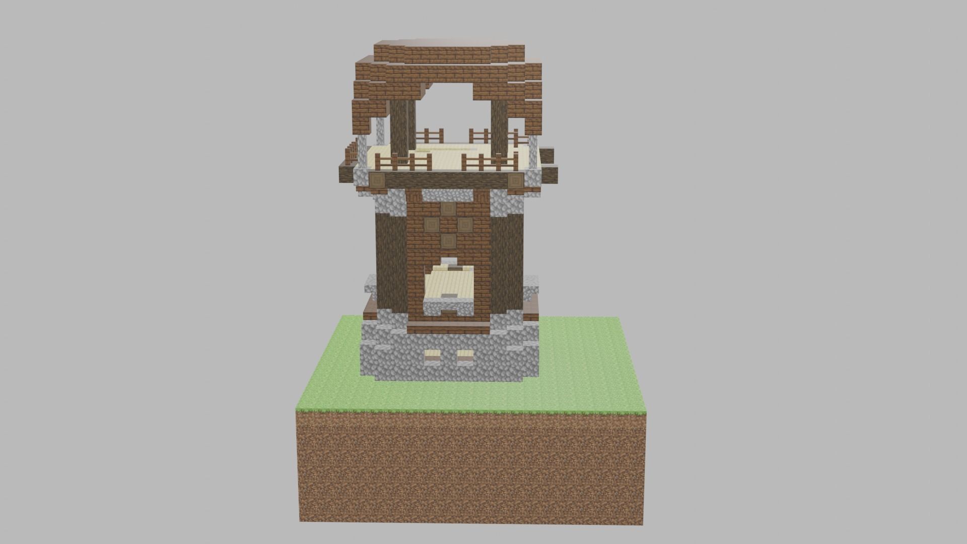 3D model minecraft pilagers post VR / AR / low-poly | CGTrader