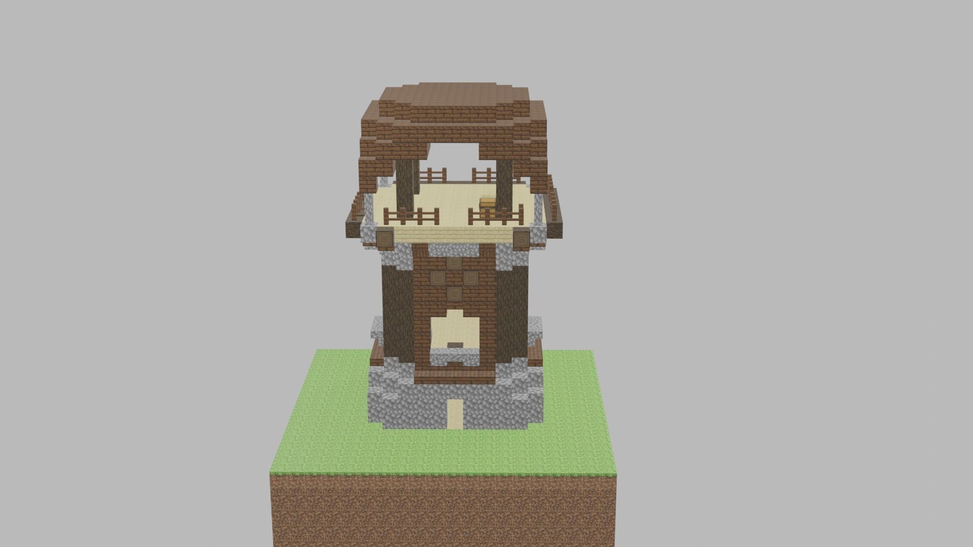 3D model minecraft pilagers post VR / AR / low-poly | CGTrader