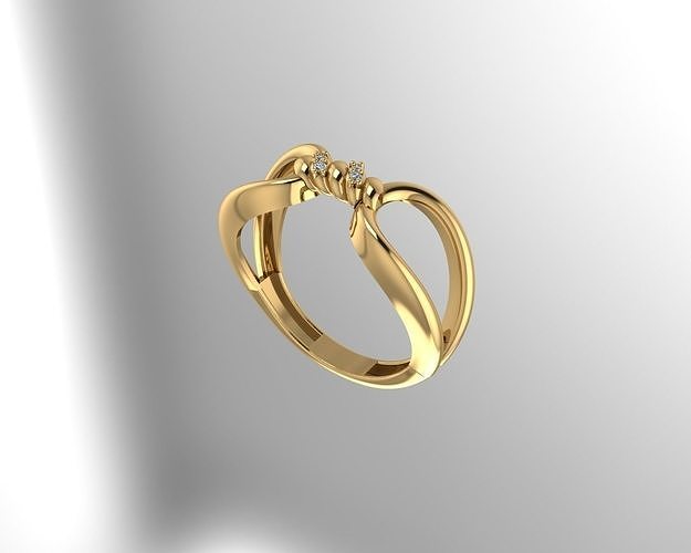 Ring Gold 3D model 3D printable | CGTrader