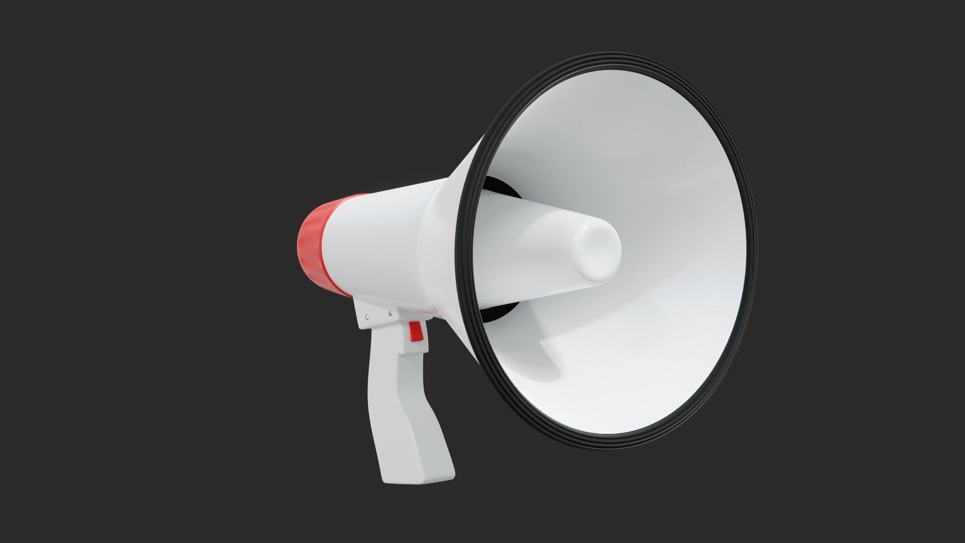 Loudspeaker three colorful megaphones 3D model | CGTrader