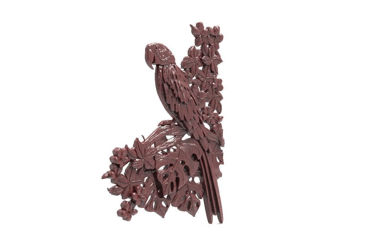 Macaw CNC 3D model 3D printable | CGTrader
