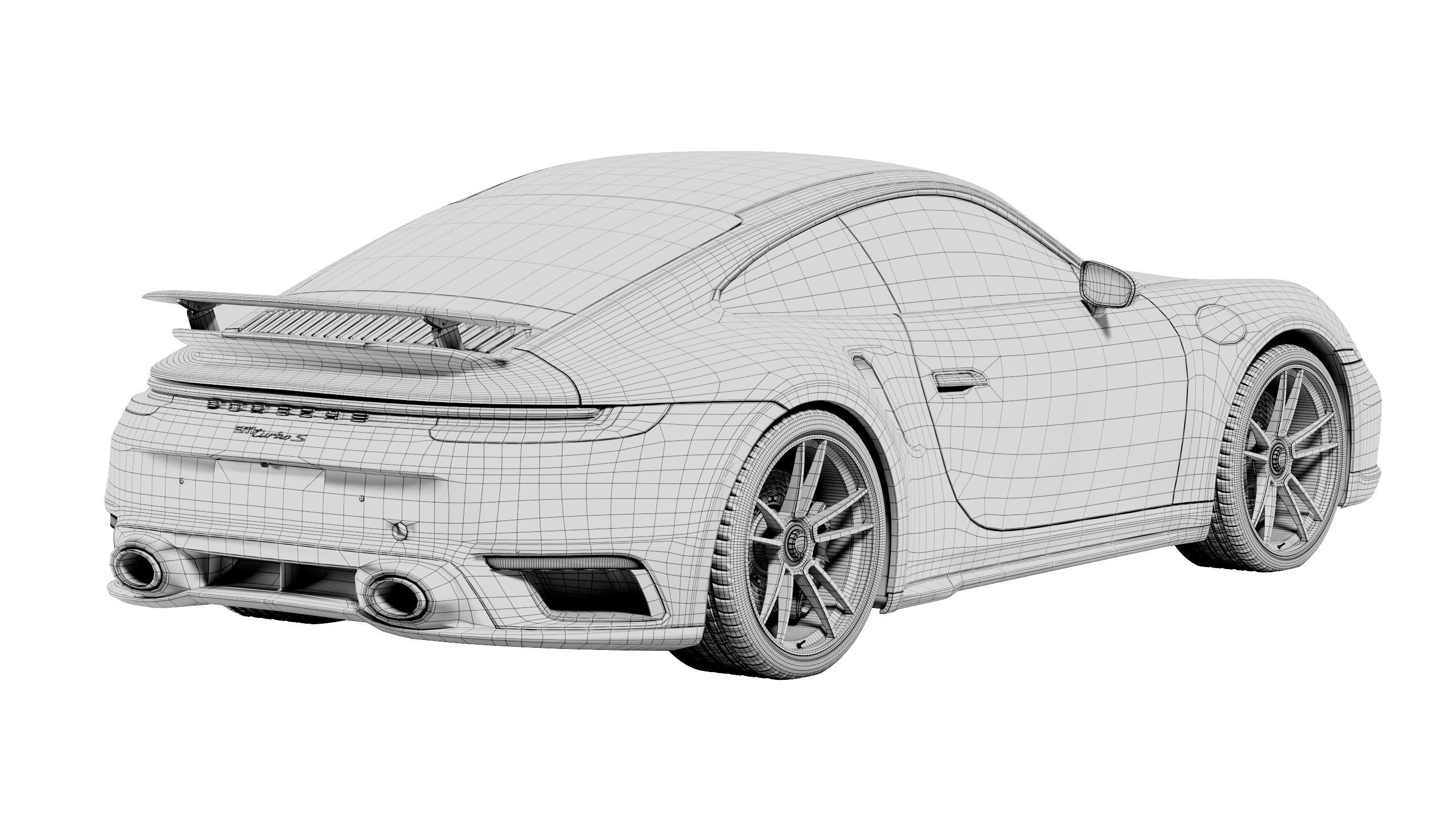 Porsche 911 Turbo S 3D model | CGTrader
