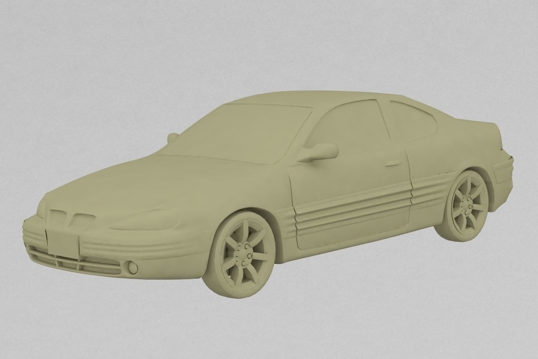 Pontiac Grand 3D model 3D printable | CGTrader
