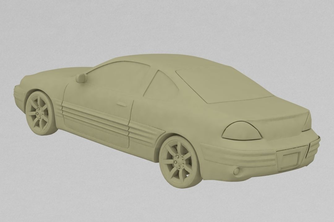 Pontiac Grand 3D model 3D printable | CGTrader