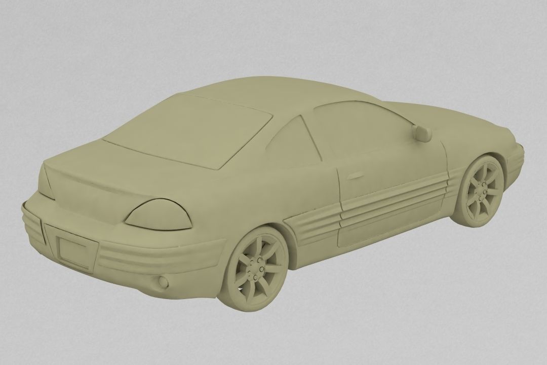 Pontiac Grand 3D model 3D printable | CGTrader