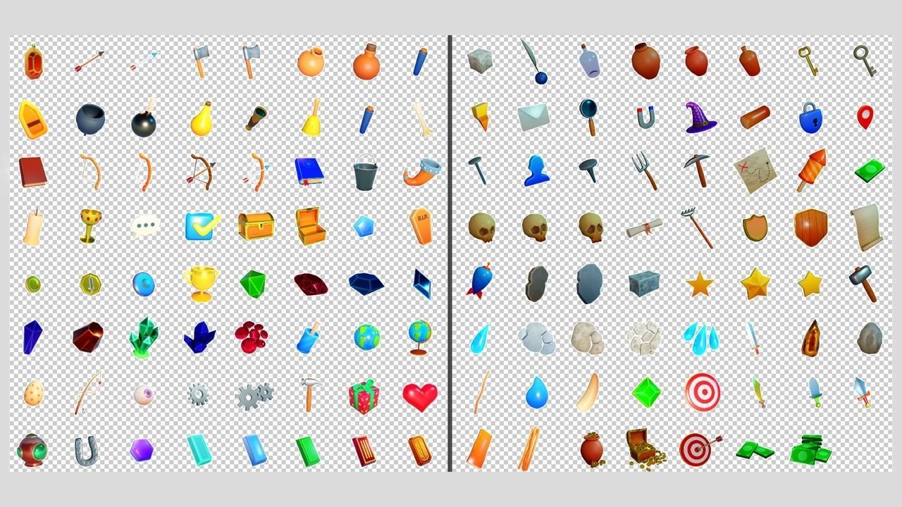 3D model Sweet Icon Pack VR / AR / low-poly | CGTrader