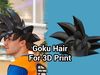 Goku Hair 3D model 3D printable | CGTrader