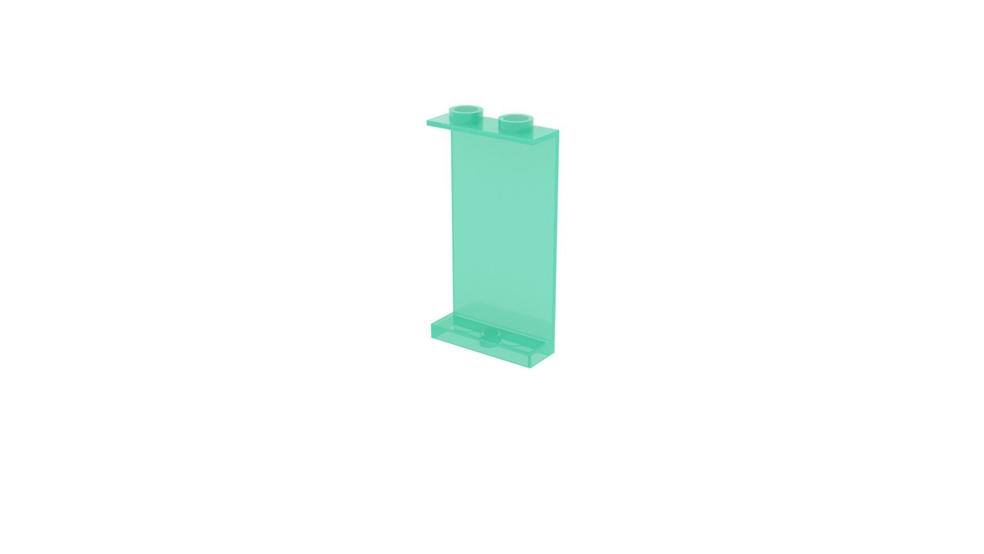 Transparent Turquoise Lego Windows Panels 3D model | CGTrader