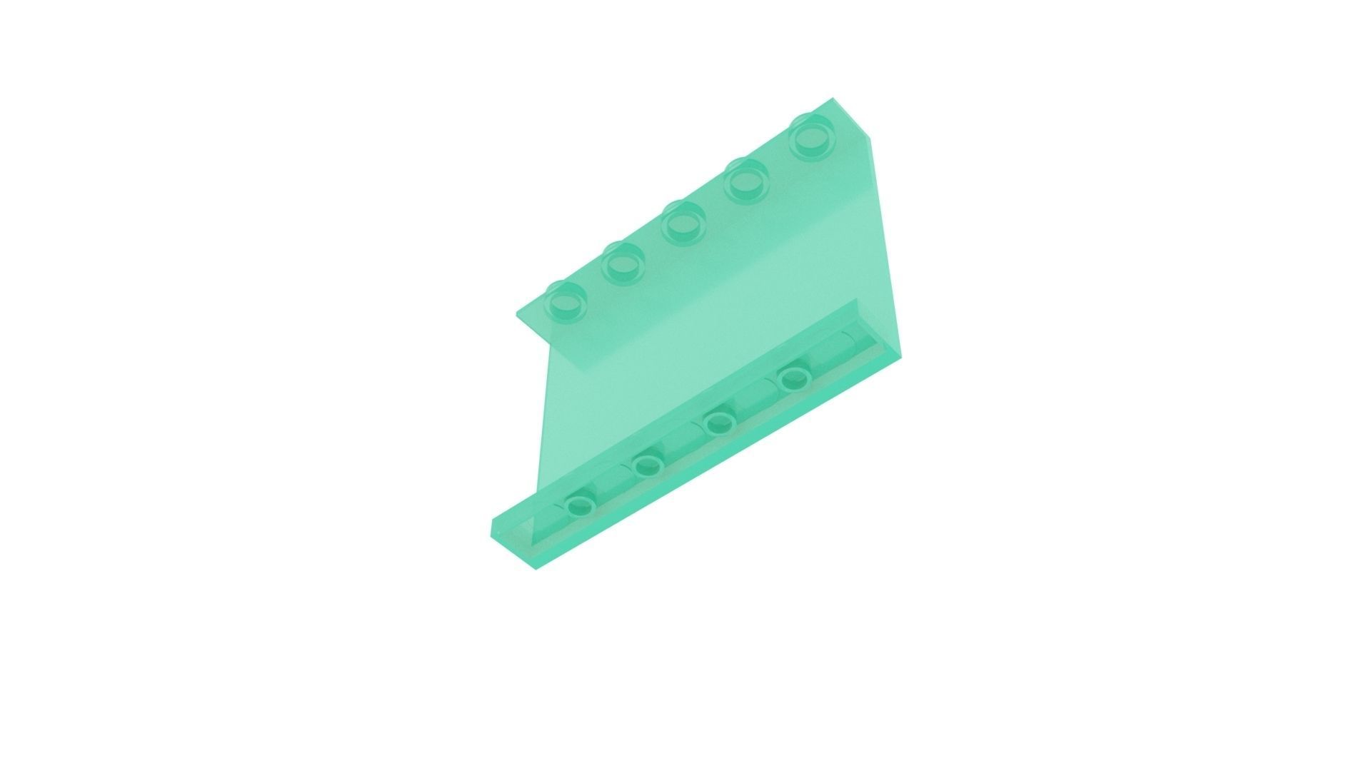 Transparent Turquoise Lego Windows Panels 3D model | CGTrader