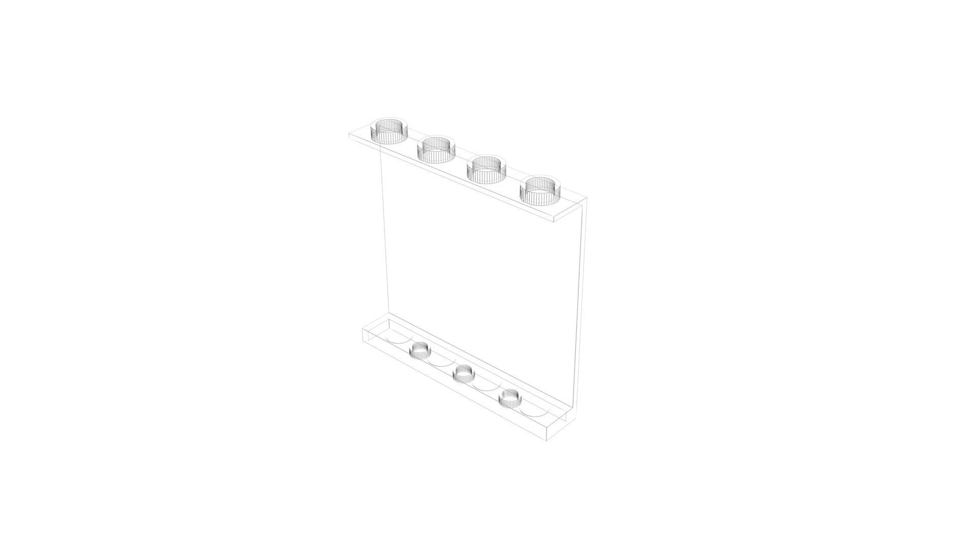 Transparent Turquoise Lego Windows Panels 3D model | CGTrader