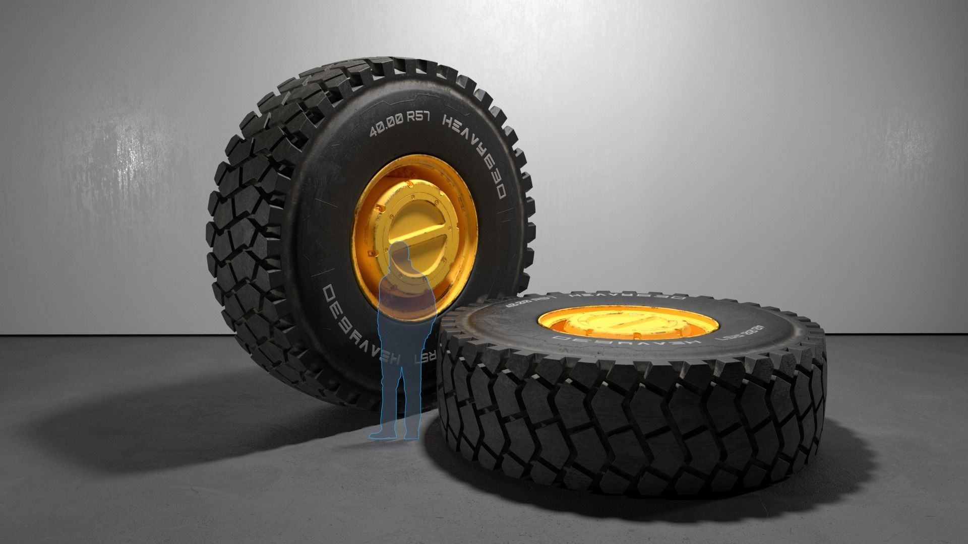 40R57 High poly tire 3D model 3D model | CGTrader