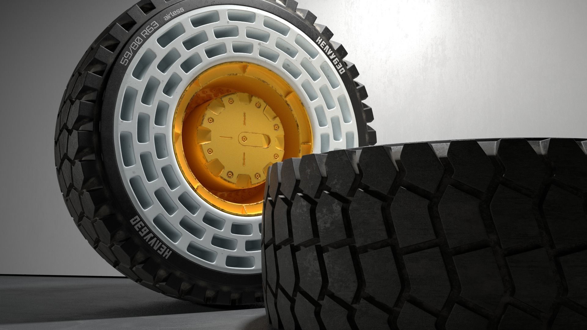 5980R63 High poly tire 3D model 3D model | CGTrader