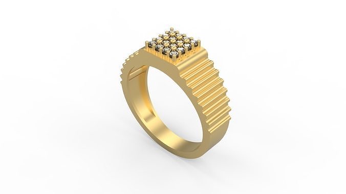 Men Ring 19 3D model 3D printable | CGTrader
