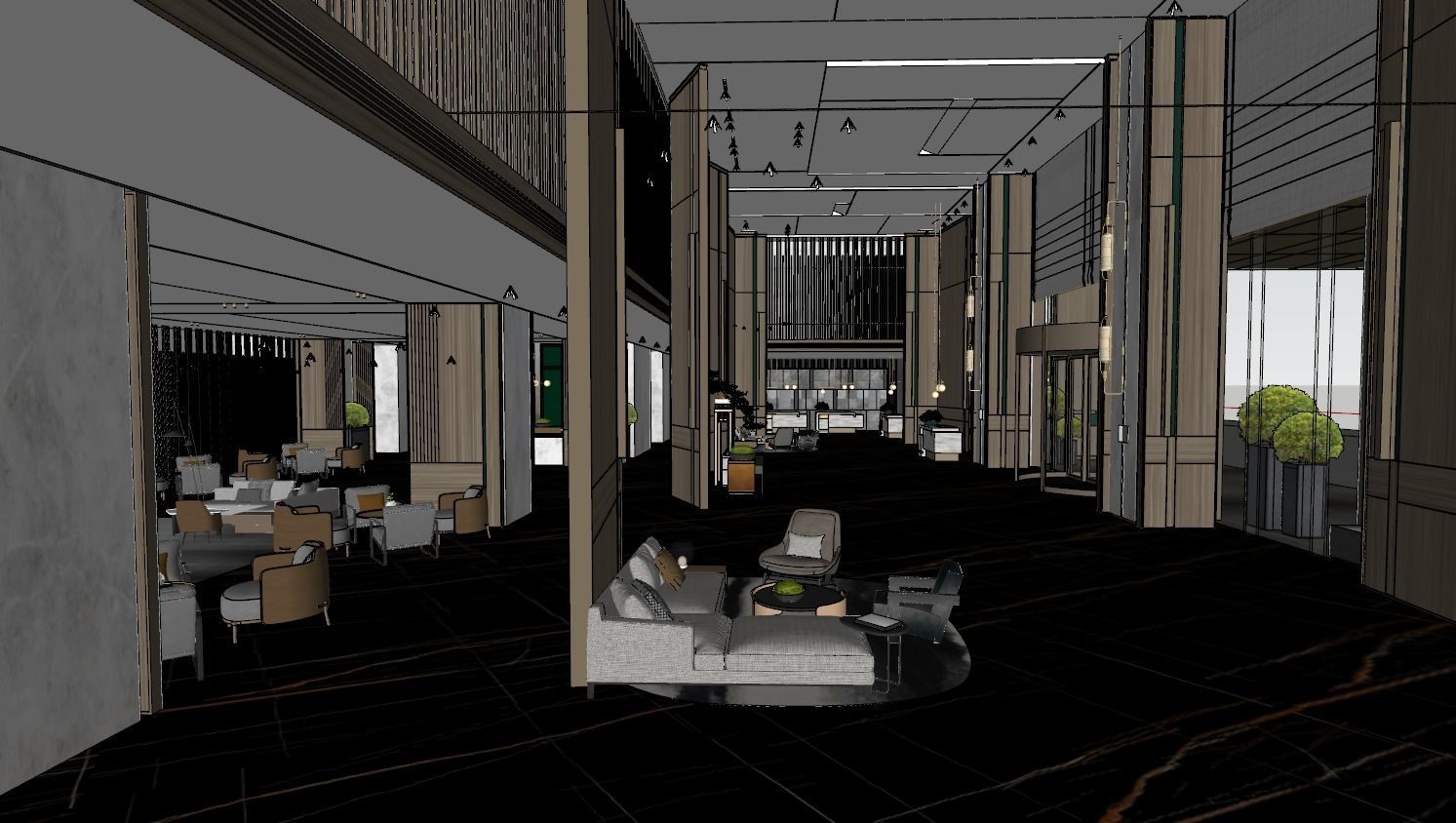 Luxury Lobby Interior 3D model-1 3D model | CGTrader