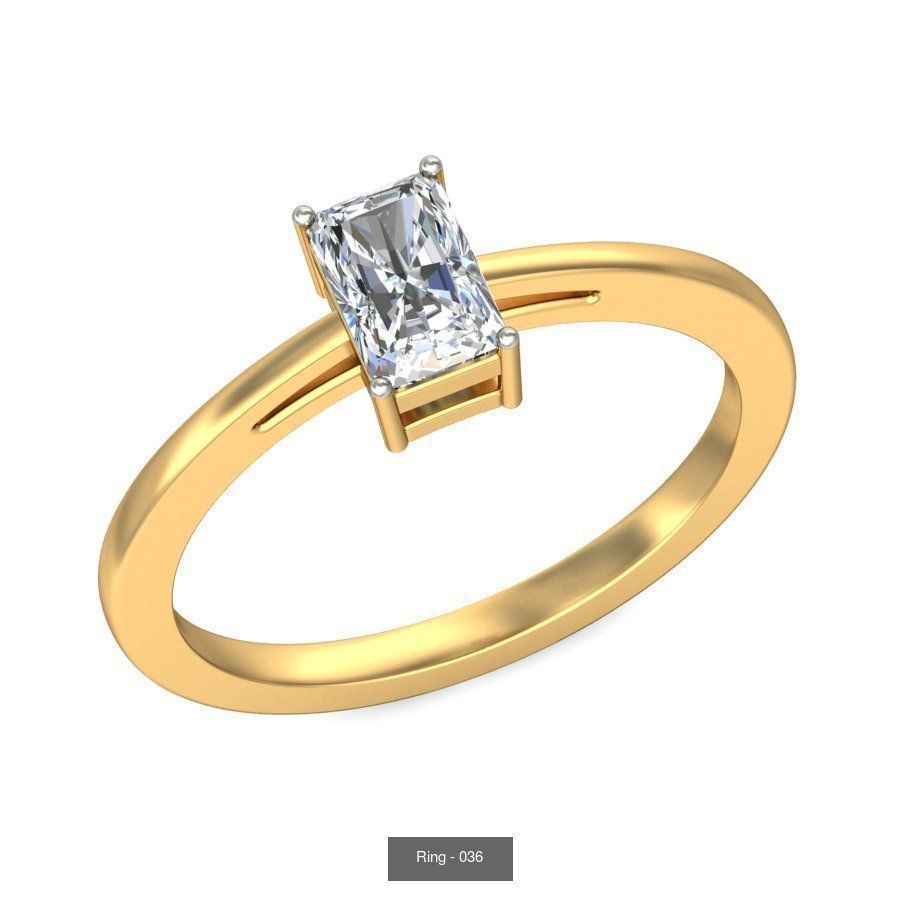 49 solitaire rings models 3D Model Collection | CGTrader