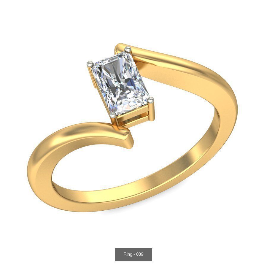 49 solitaire rings models 3D Model Collection | CGTrader