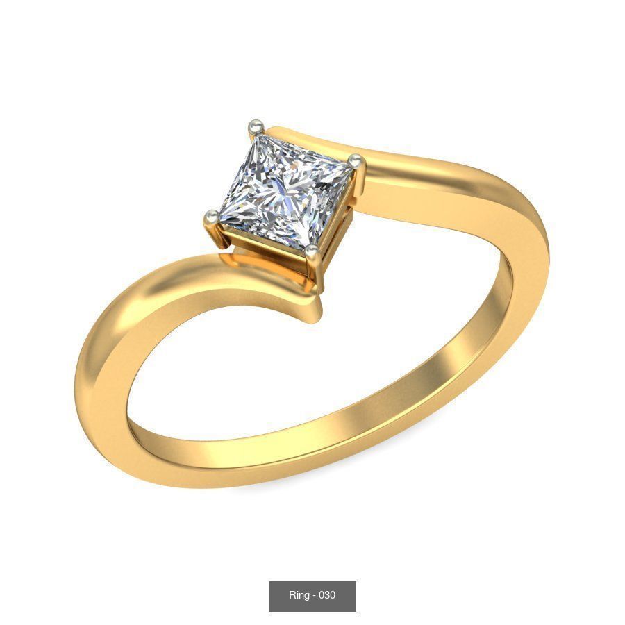 49 solitaire rings models 3D Model Collection | CGTrader