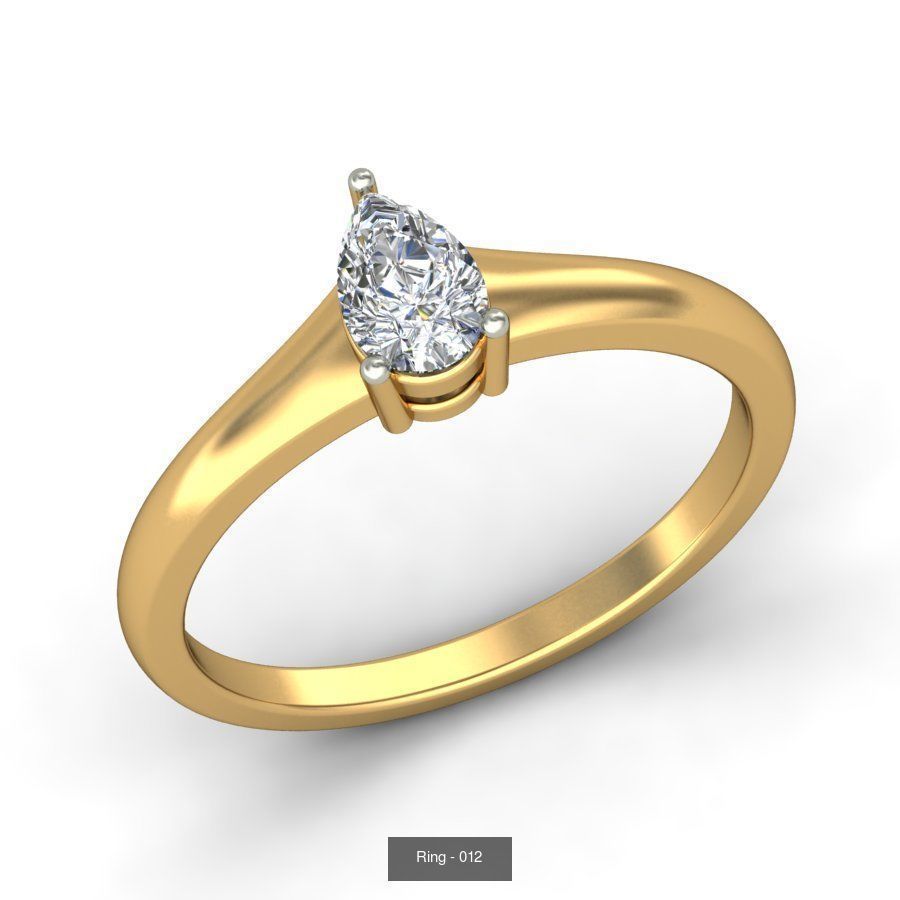 49 solitaire rings models 3D Model Collection | CGTrader