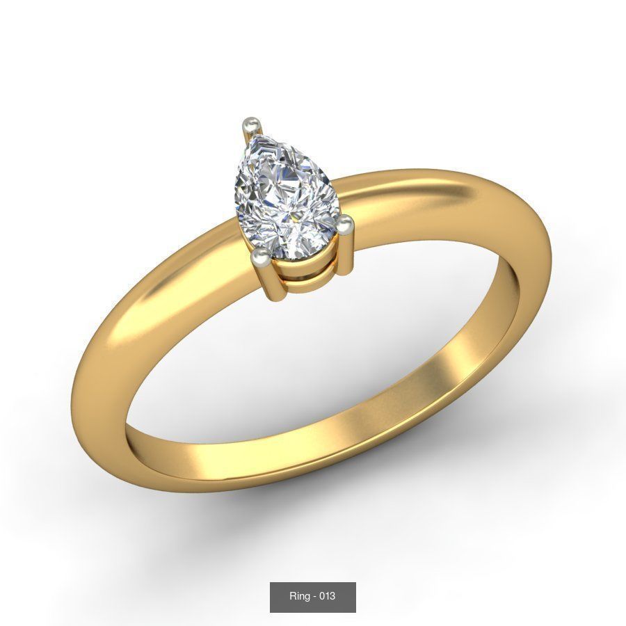 49 solitaire rings models 3D Model Collection | CGTrader
