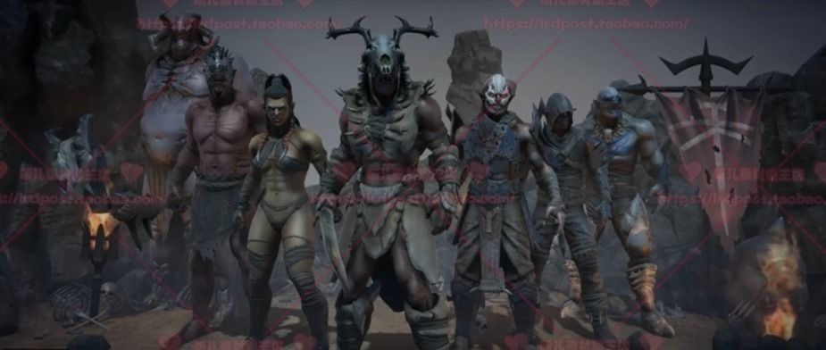 7 ORC Character Unity 3D Characters 3D with bone binding action 3D ...