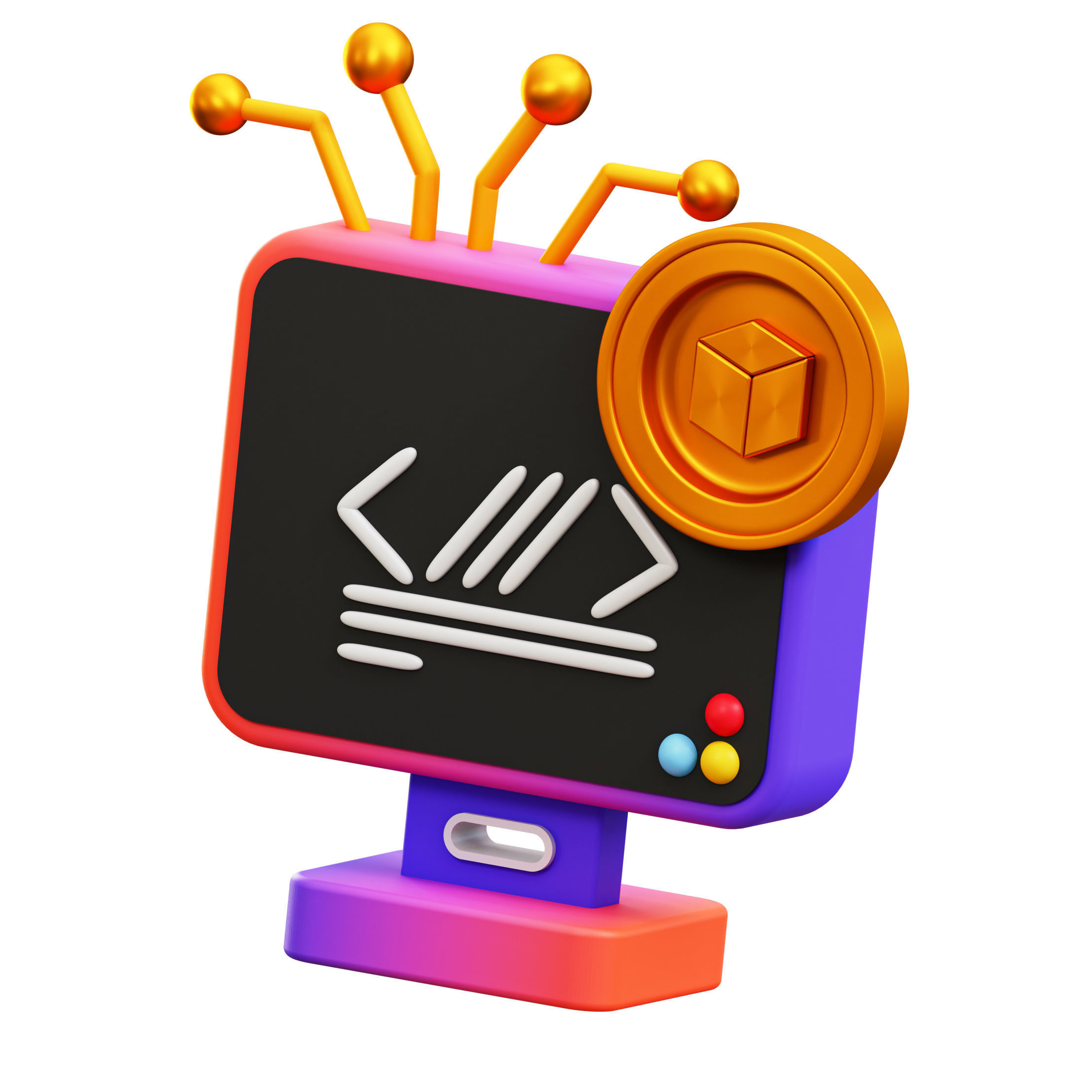 3D model Online Nft Marketplace VR / AR / low-poly | CGTrader