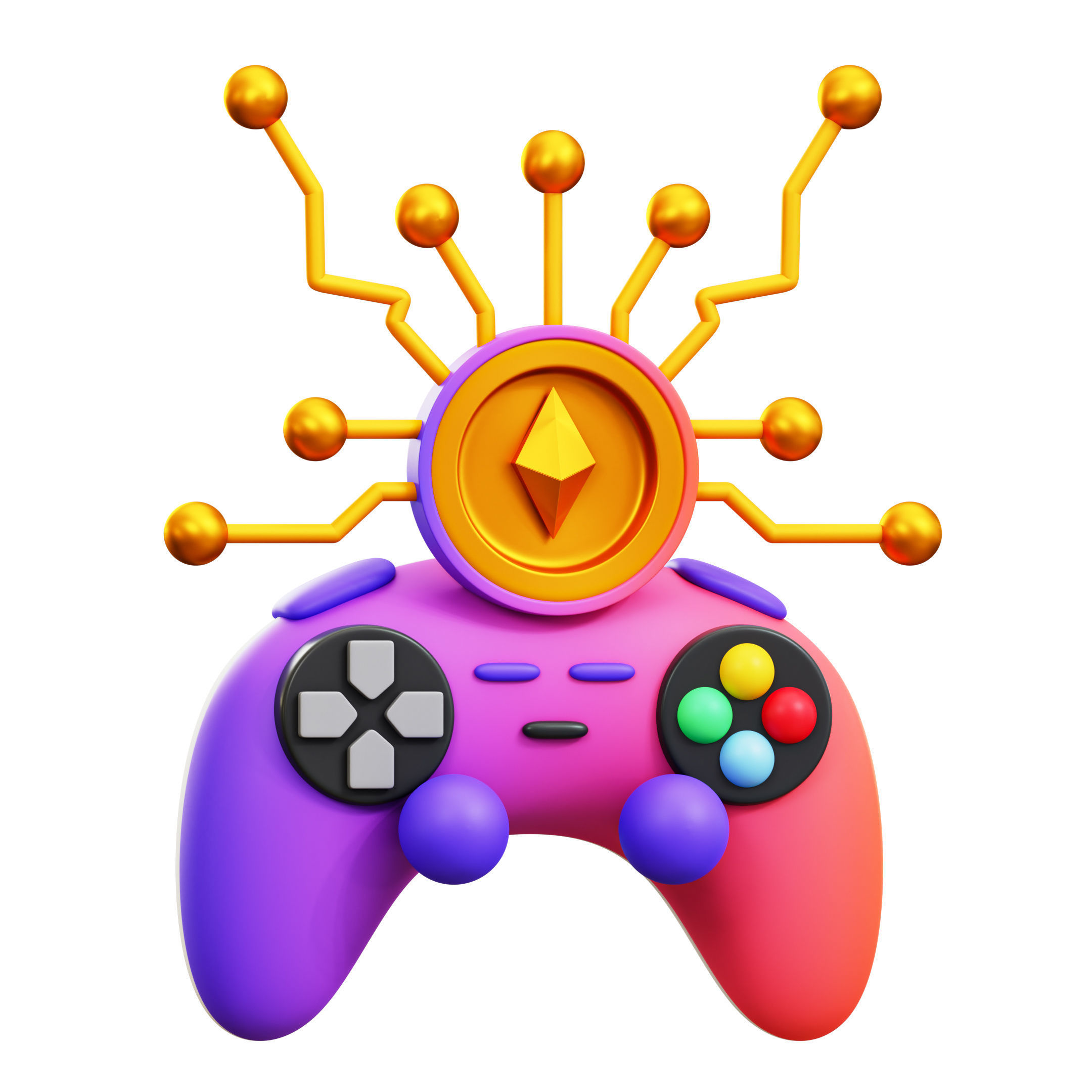 3D model Nft Gaming Controller VR / AR / low-poly | CGTrader