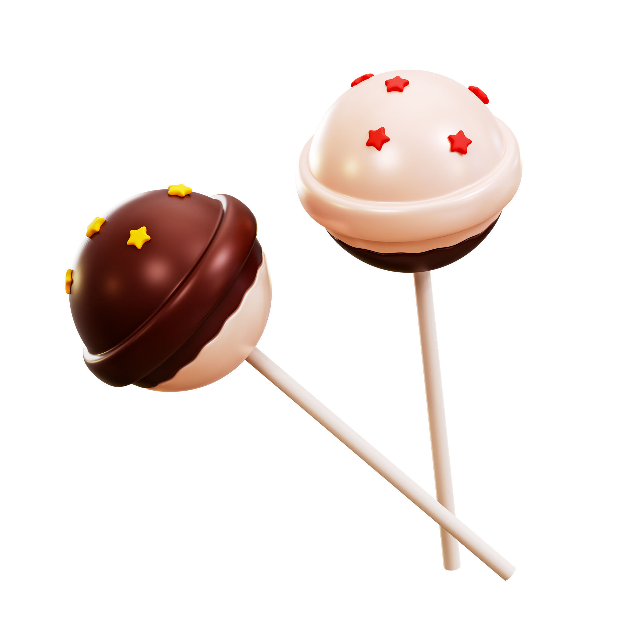 3D model Lollipop Choco VR / AR / low-poly | CGTrader