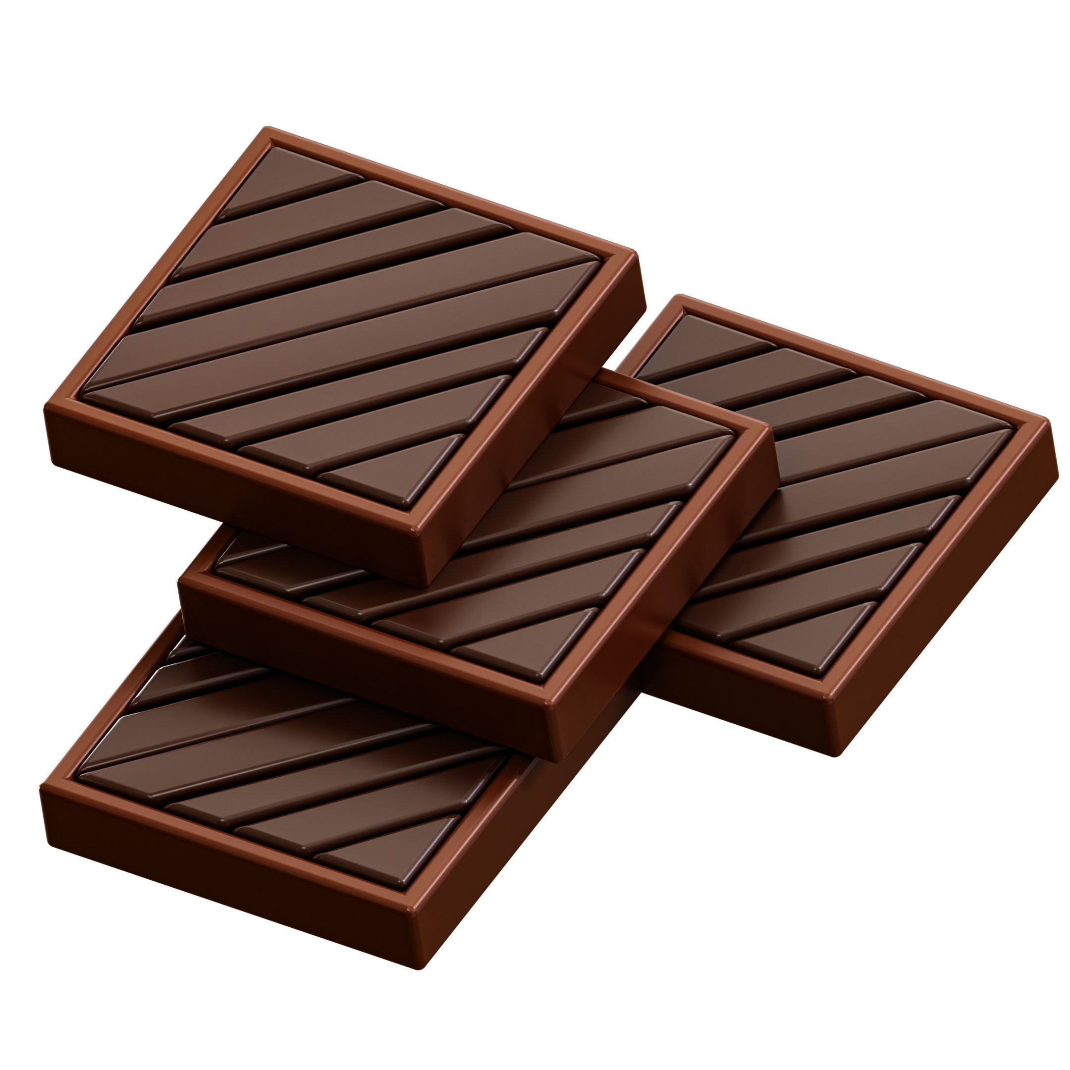 3D model Marked Chocolate Bar VR / AR / low-poly | CGTrader