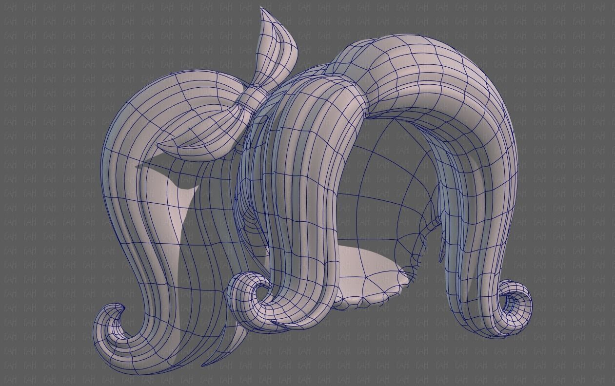 3D model Base Hair for girl V32 VR / AR / low-poly | CGTrader