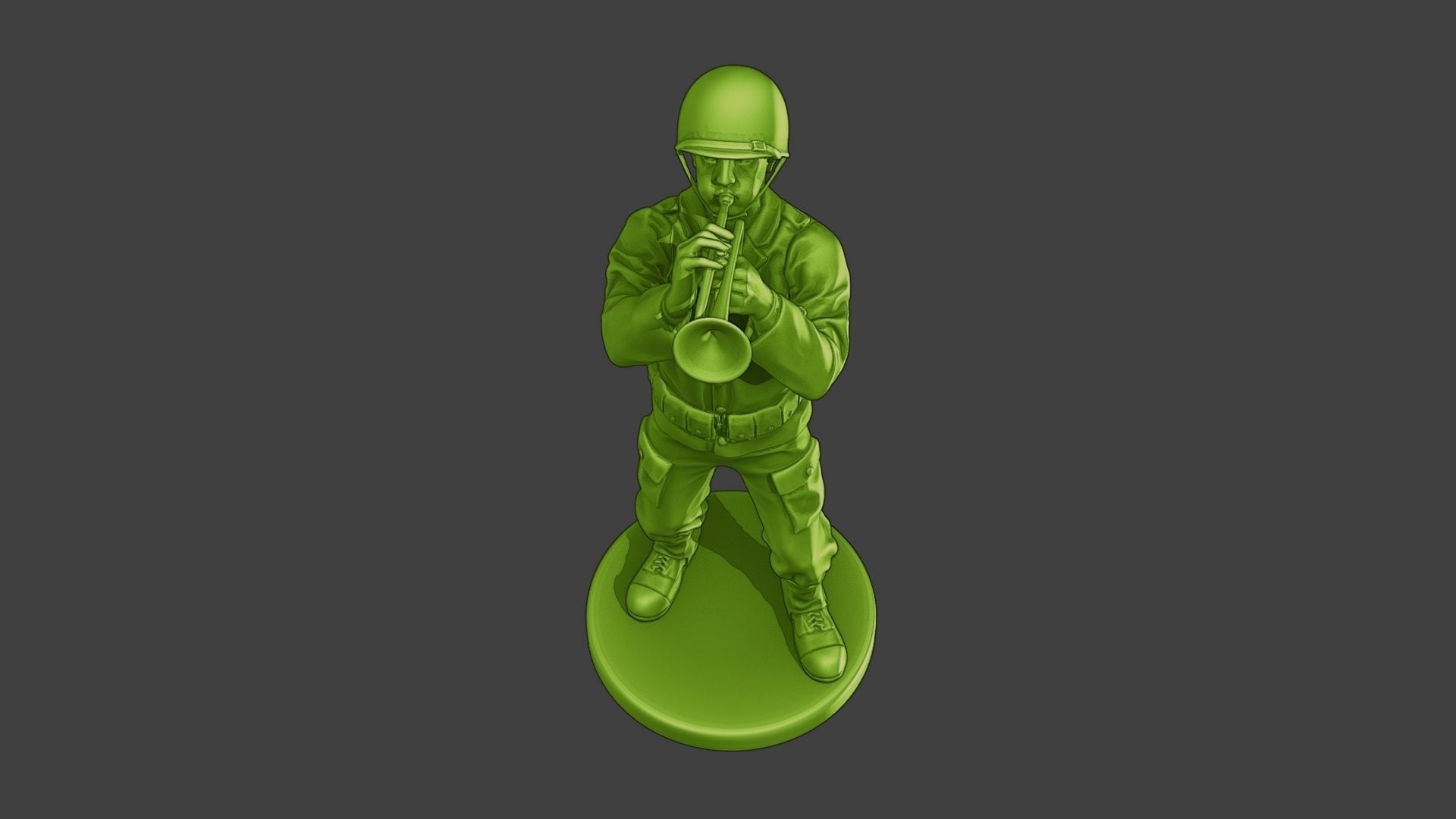 American soldier ww2 Trumpet A15 3D model 3D printable | CGTrader