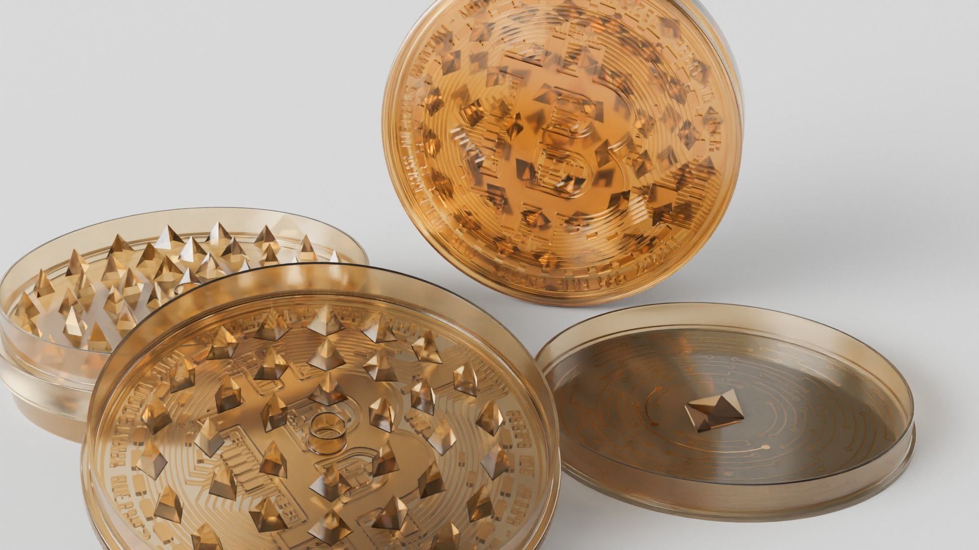 Grinder bitcoin 3D model | CGTrader