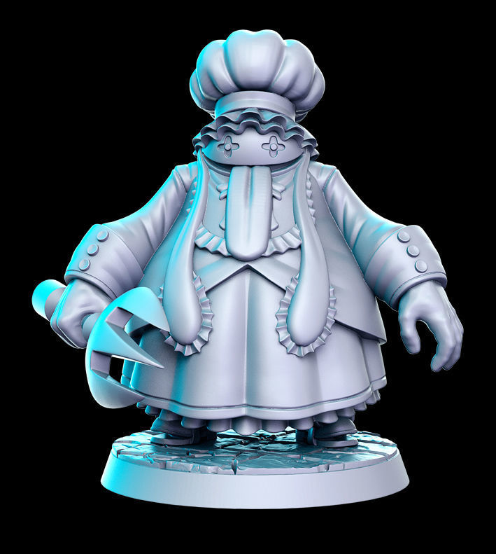 Quina Quen Final Fantasy 32mm Pre-supported 3D model 3D printable ...