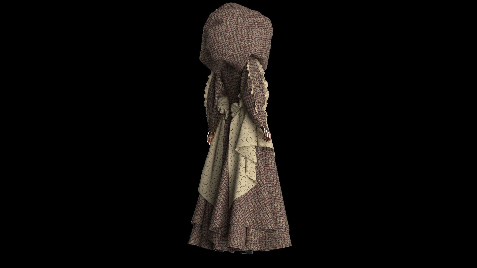 Gown Hooded 3D model | CGTrader