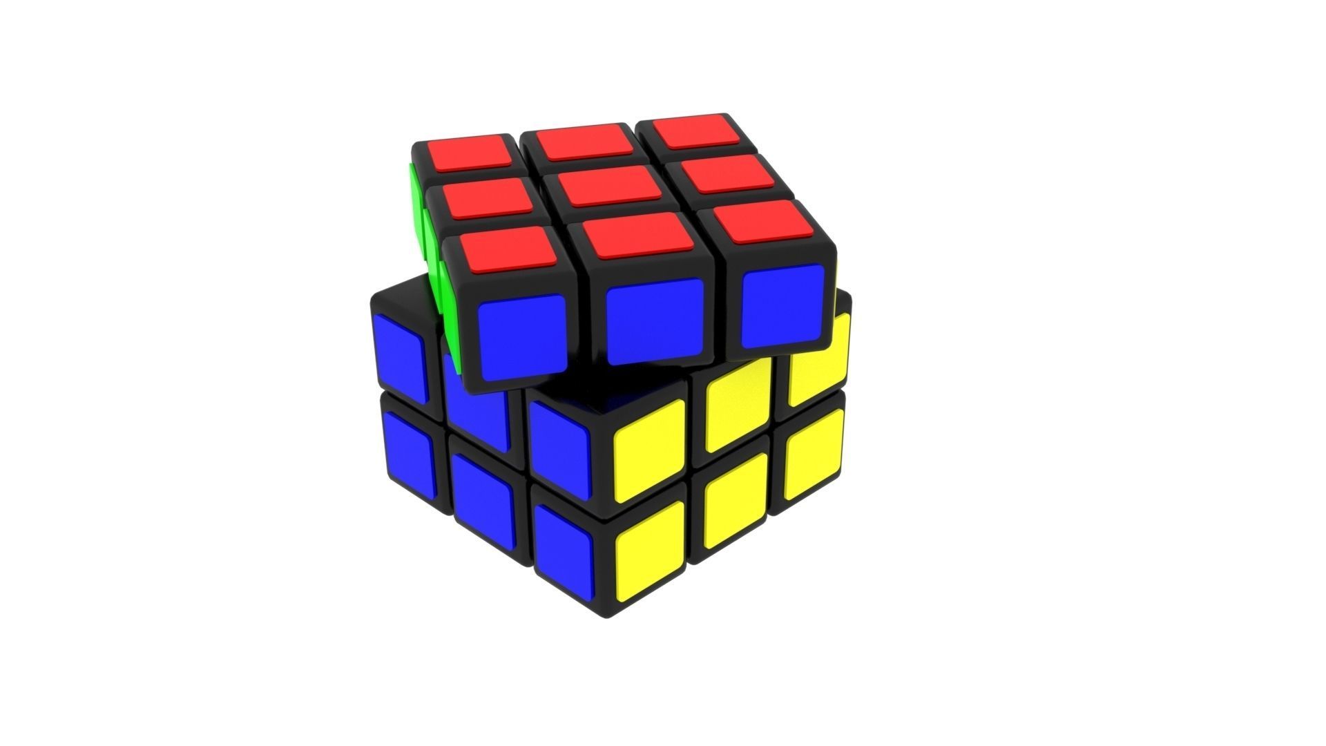 Rubiks Cube With Solving Animation 3D model animated | CGTrader