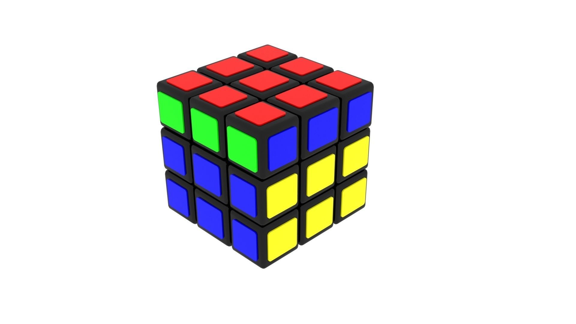 Rubiks Cube With Solving Animation 3D model animated | CGTrader