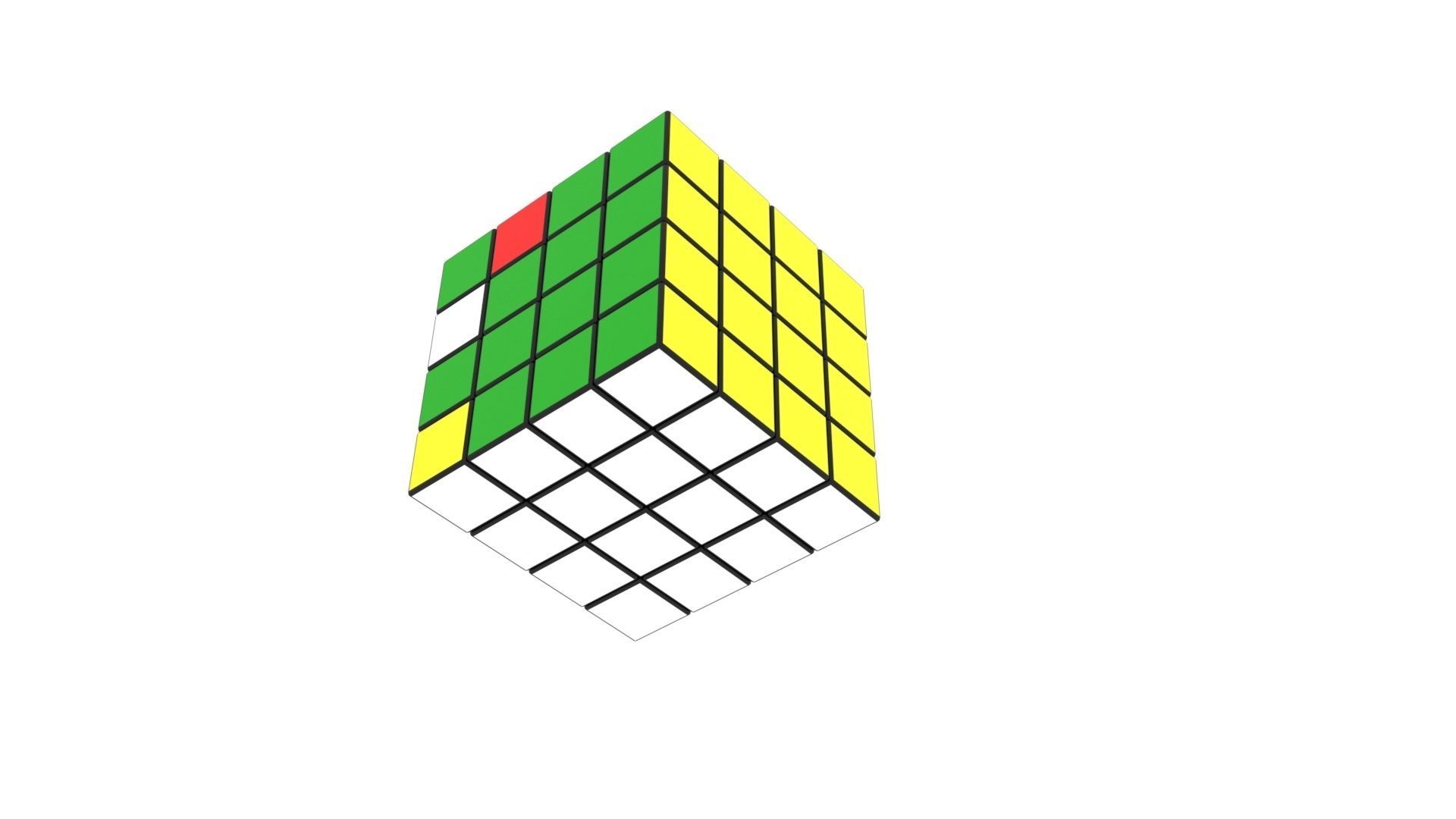 Rubiks Cube 4x4x4 3d Model Cgtrader