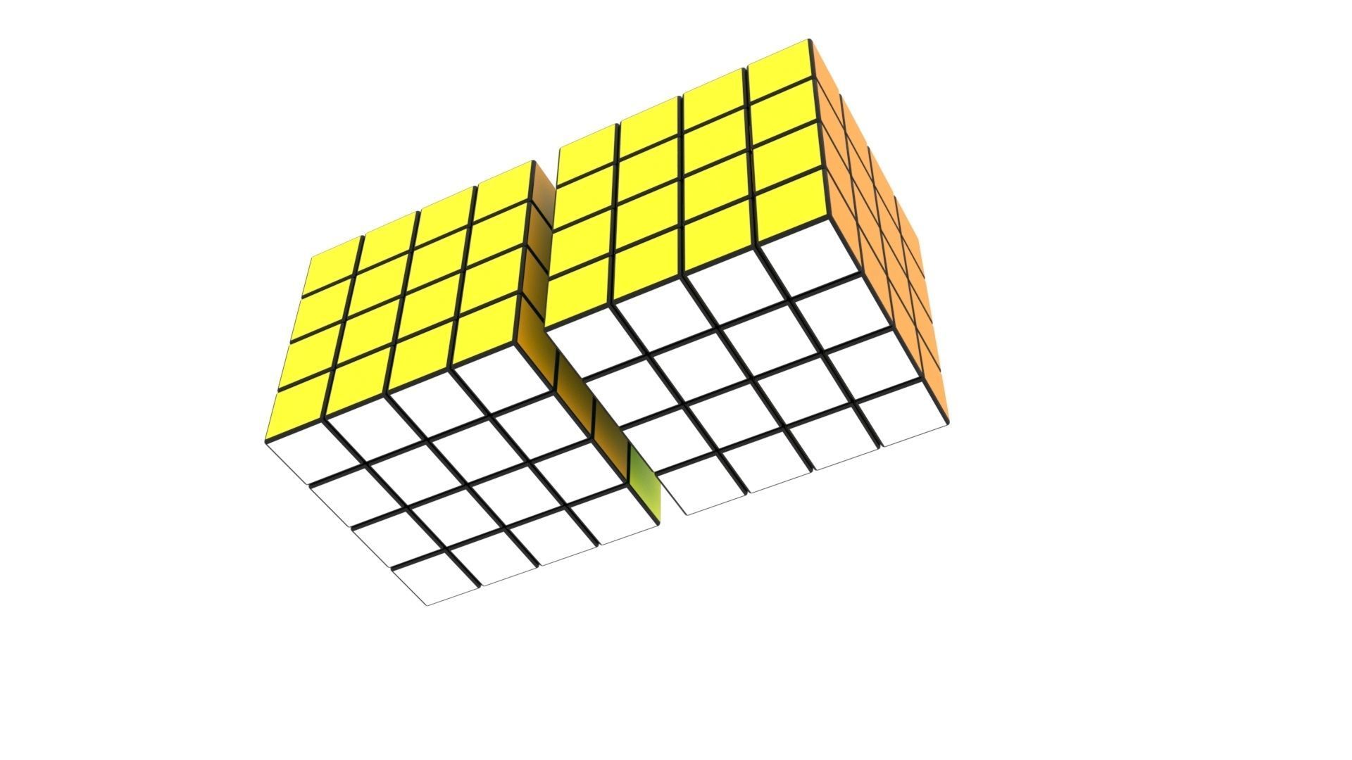 Rubiks Cube 4x4x4 3d Model Cgtrader