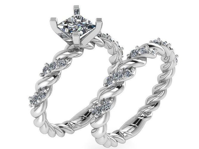 Emerald Halo Transformer Ring 1827 3D print model 3D model 3D printable ...