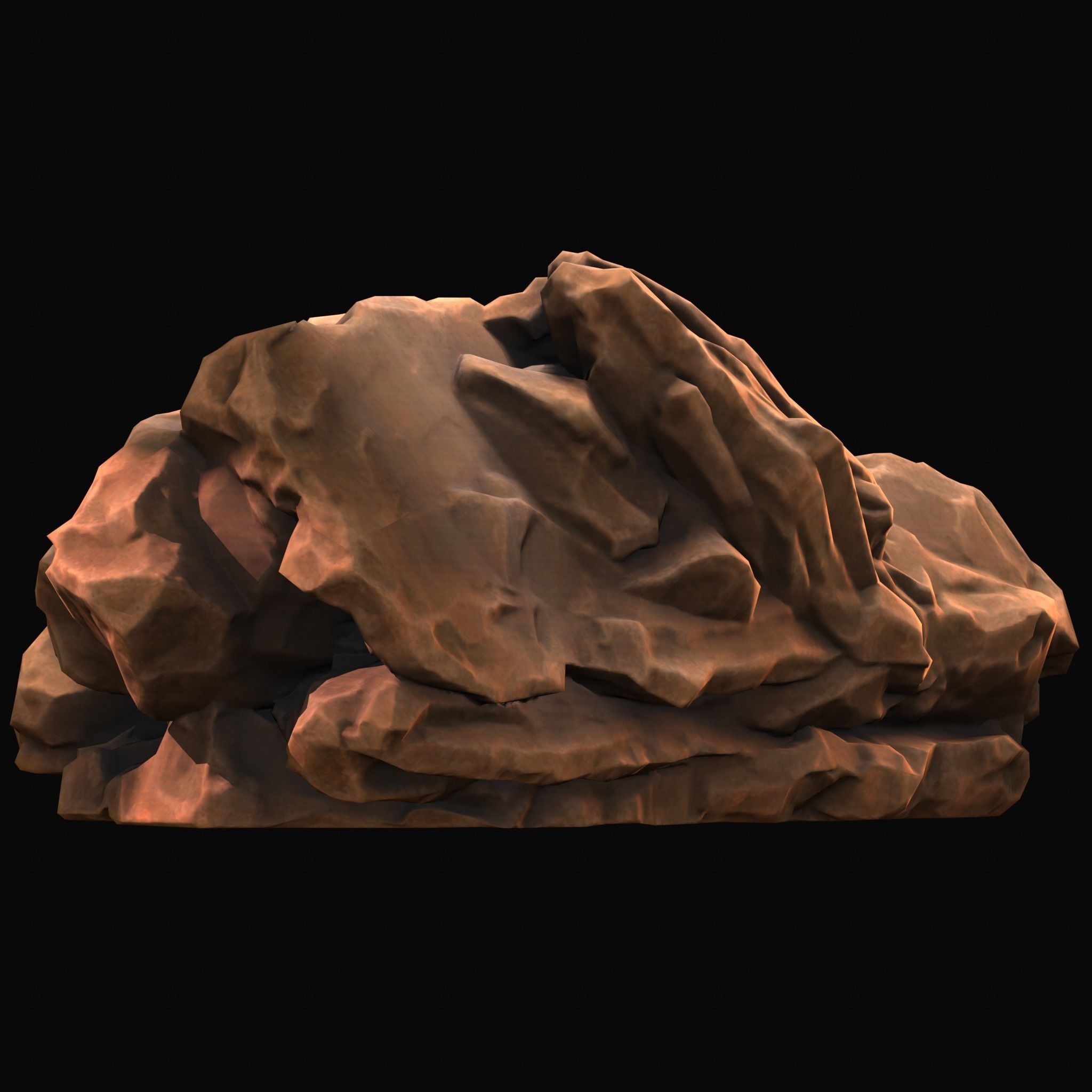 Stylized cliff rock 3D model | CGTrader