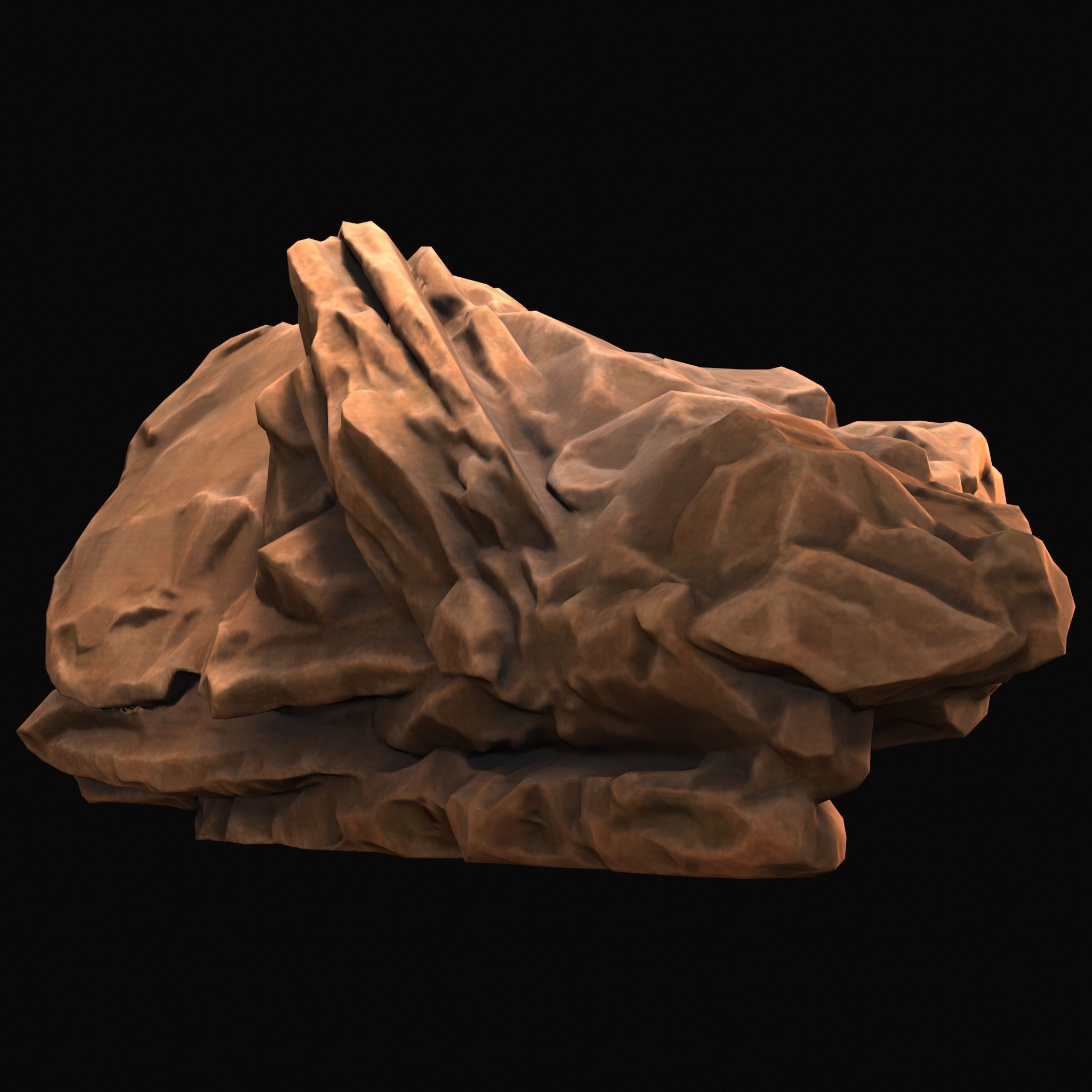 Stylized cliff rock 3D model | CGTrader