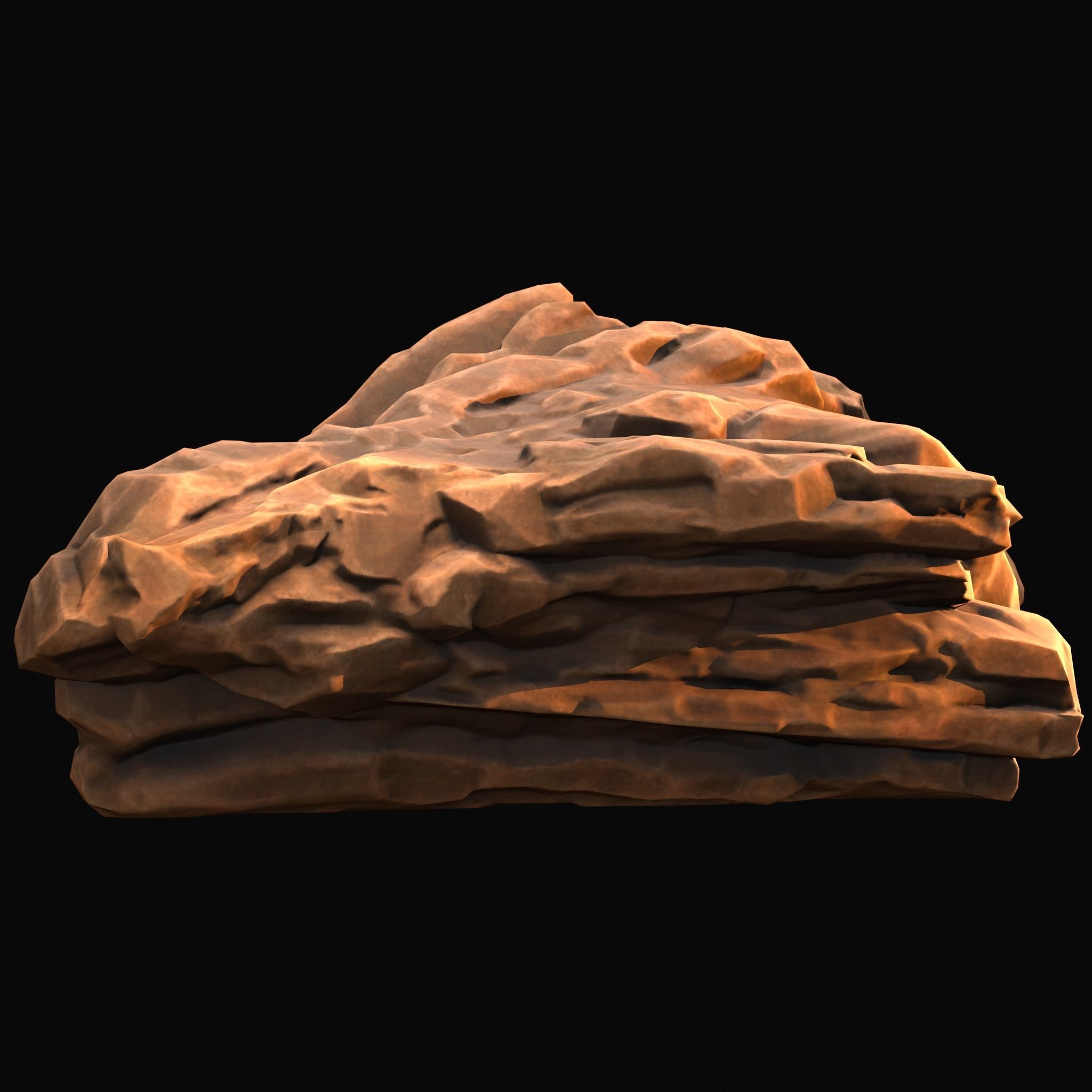 Stylized cliff rock 3D model | CGTrader