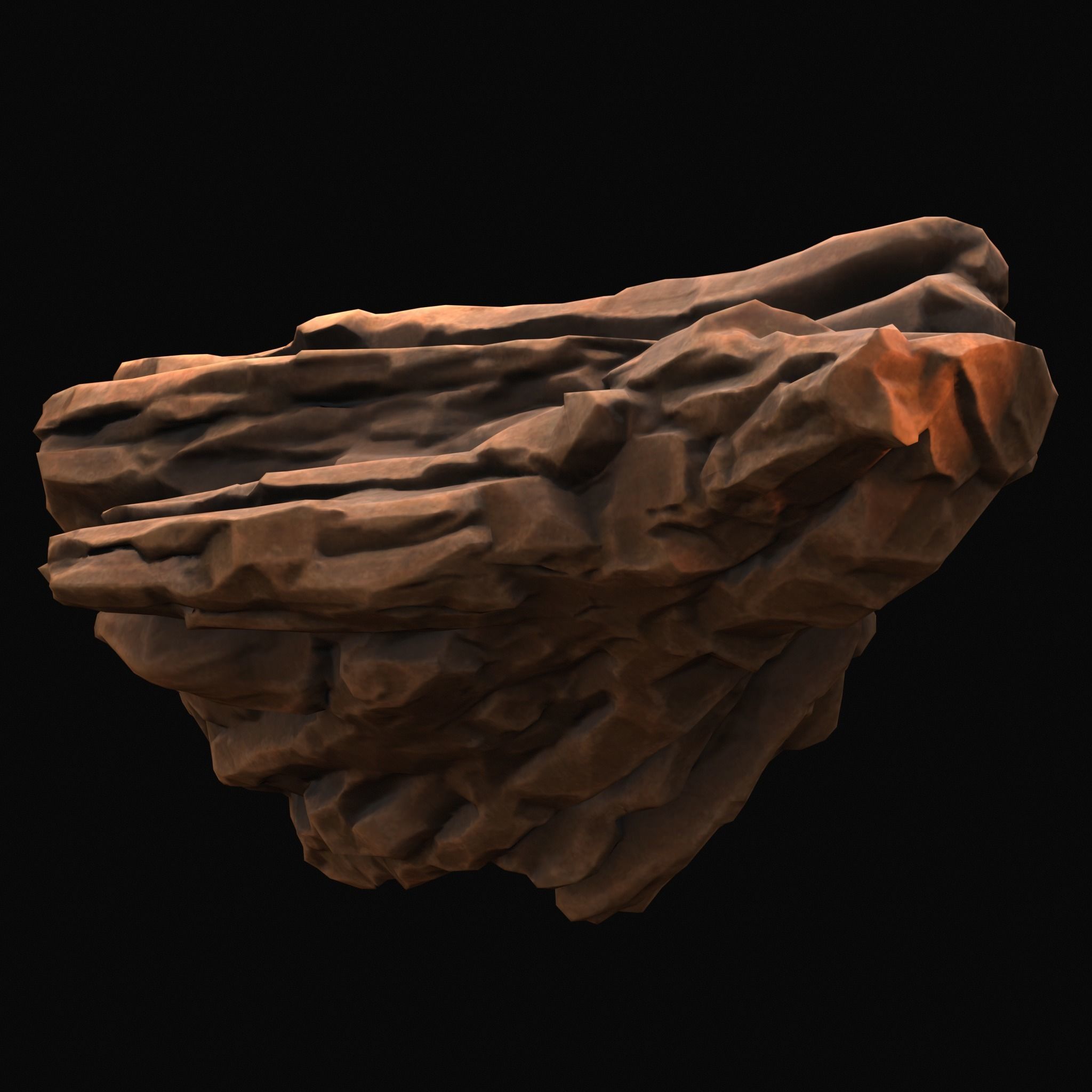 Stylized cliff rock 3D model | CGTrader