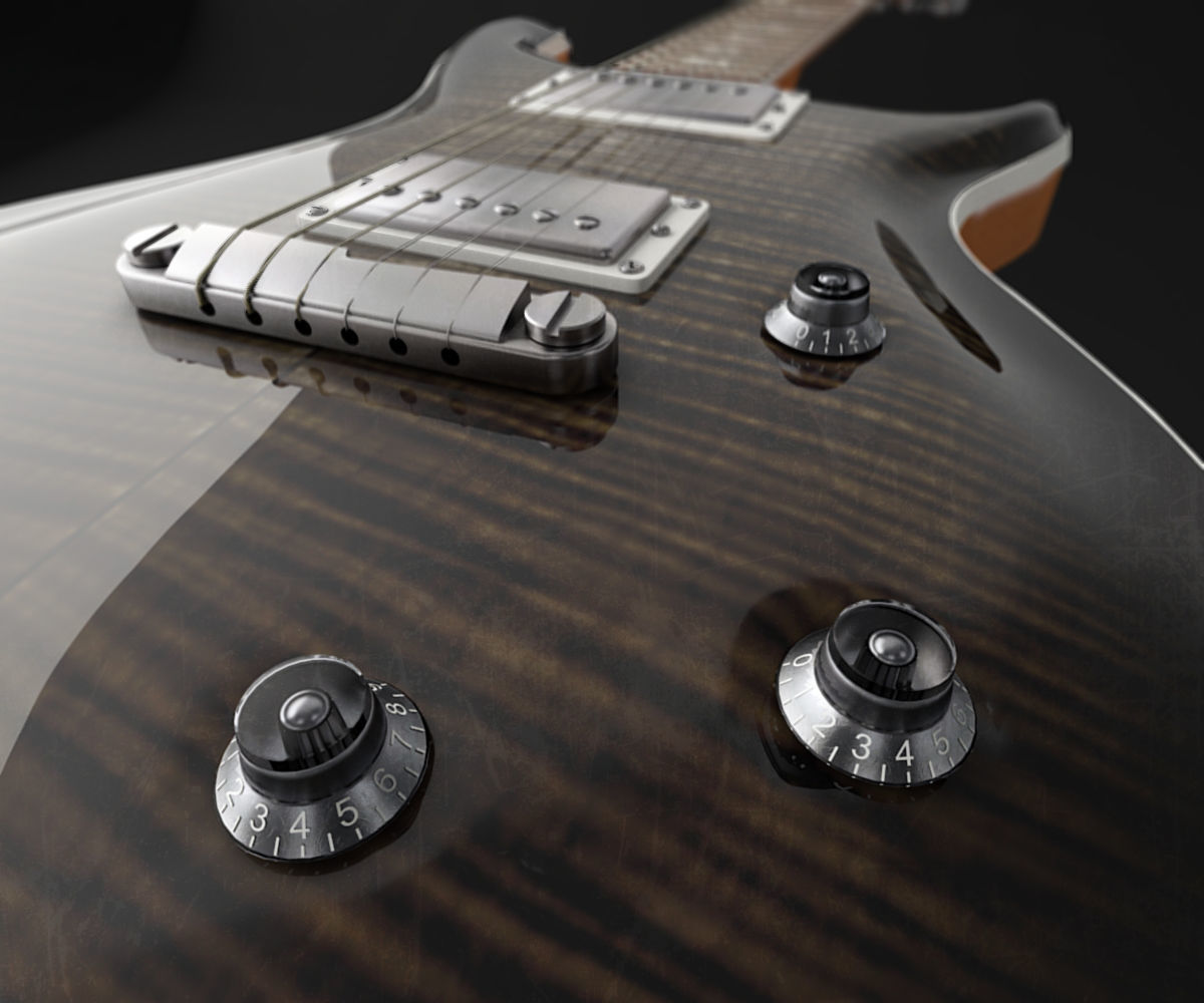 Paul Reed Smith Cutom 22 3D model | CGTrader