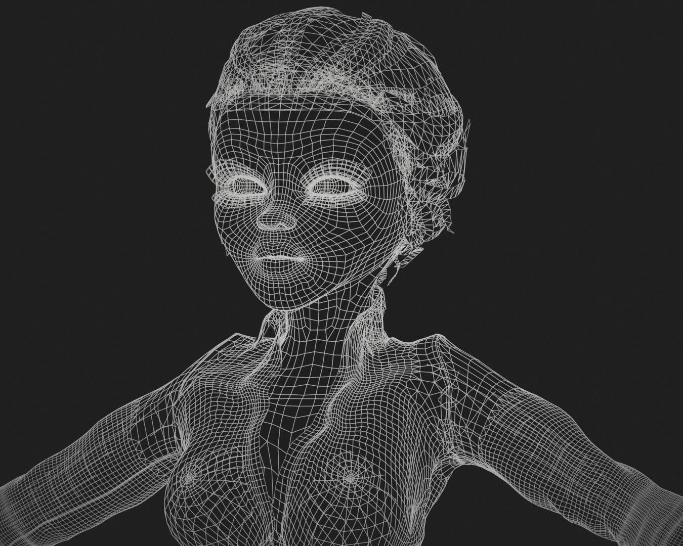 cartoon rigged girl free VR / AR / low-poly 3D model rigged | CGTrader