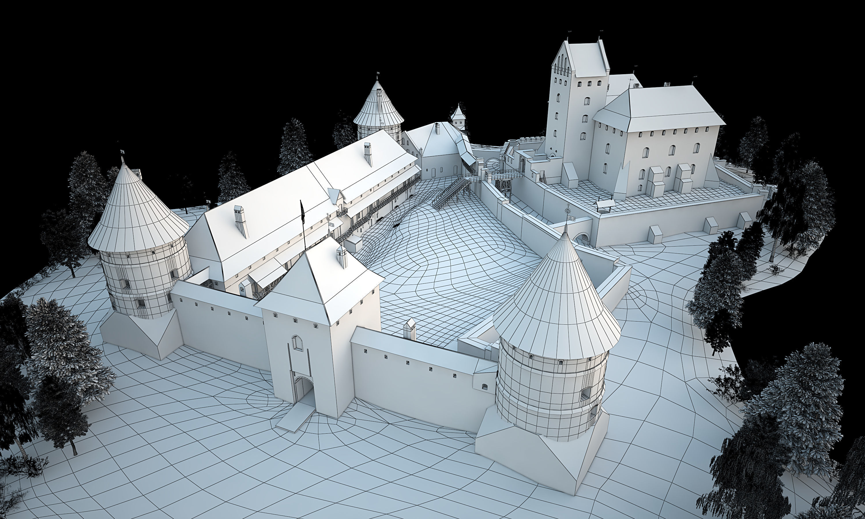 Trakai Island Castle 3D model | CGTrader