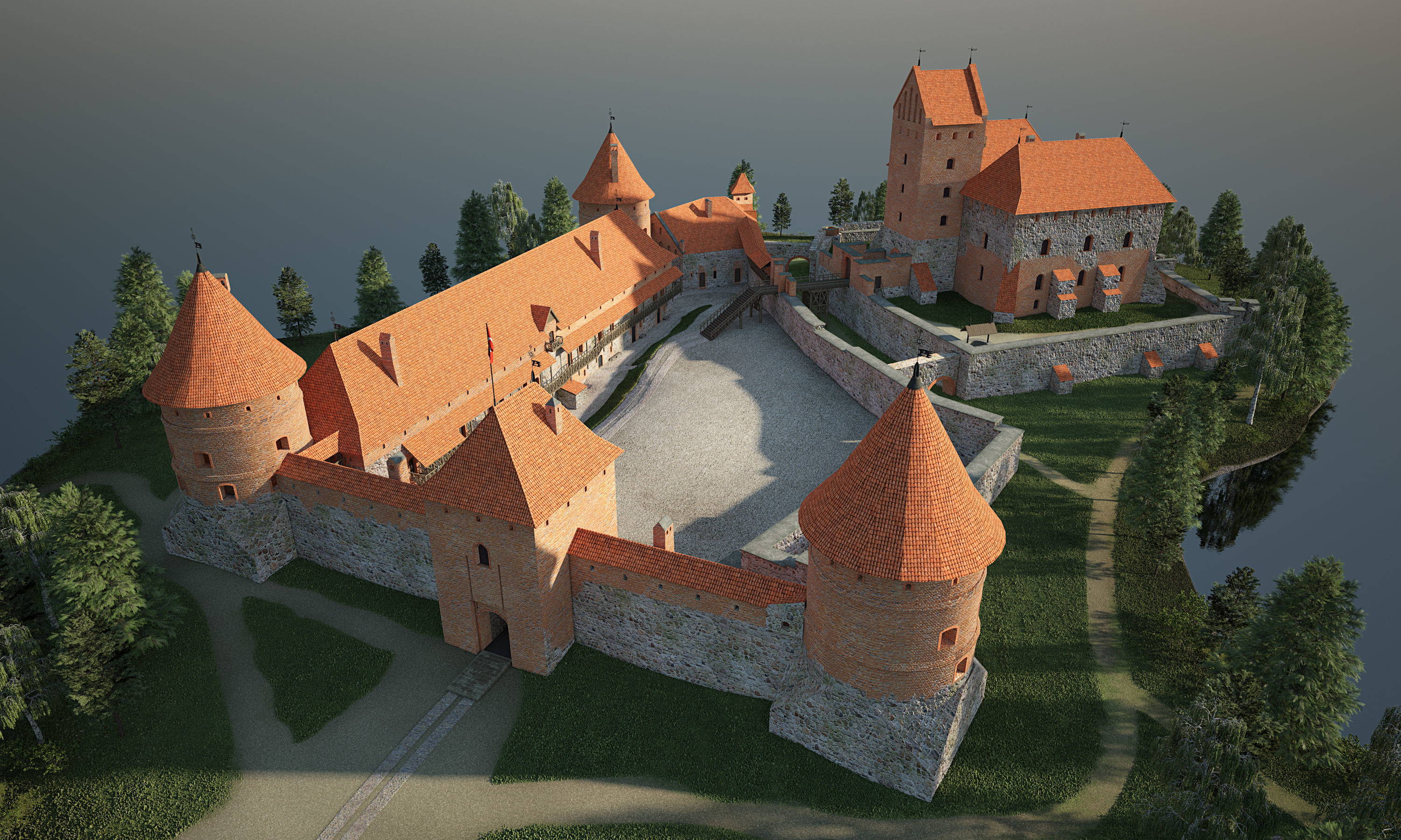 Trakai Island Castle 3D model | CGTrader